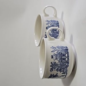 Churchill Blue Willow | Kitchen | Churchill Willow Blue Breakfast Cups ...